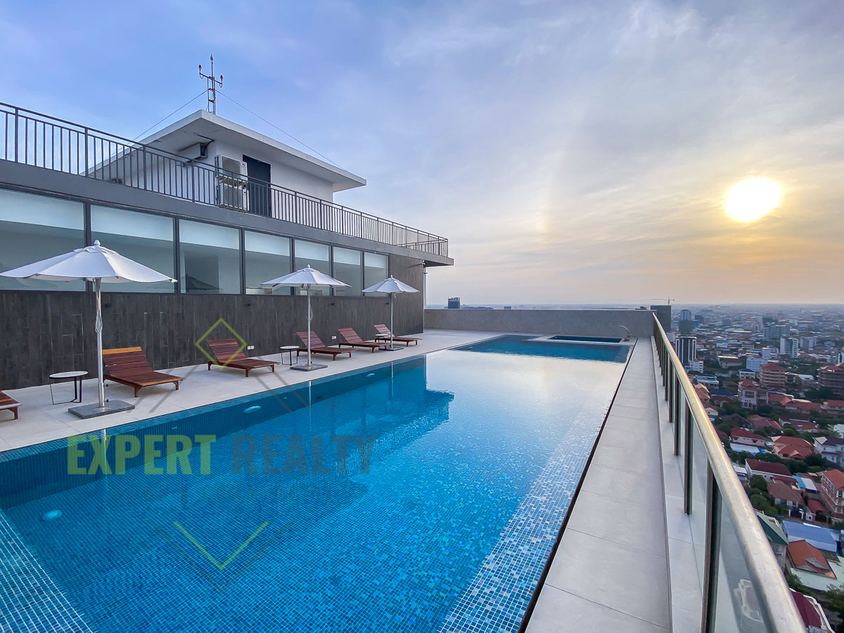 Condo For Rent In Phnom Penh | Toul Kork Area | 1 Bedroom with Gym and ...