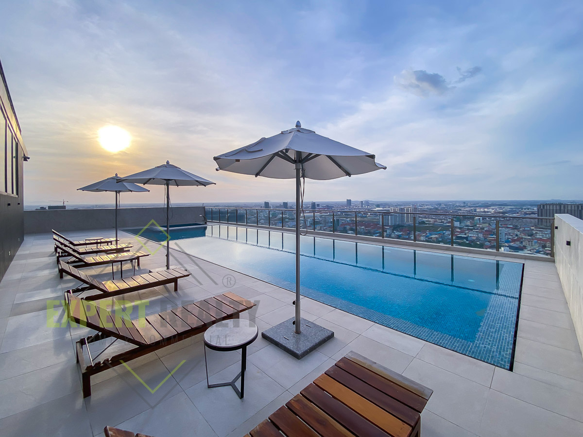 Condo For Rent In Phnom Penh | Toul Kork Area | 1 Bedroom with Gym and ...